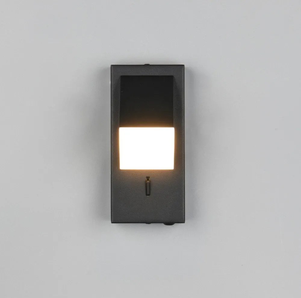 Matně černé LED nástěnné svítidlo Raglan – Trio
