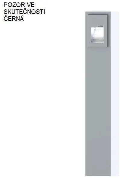 LGM RA-10751-W30-01 Venkovní stojací svítidlo RADO 1 BOLLARDS LED 4W 3000K 124lm IP65 černá RAL9011 - LIGMAN
