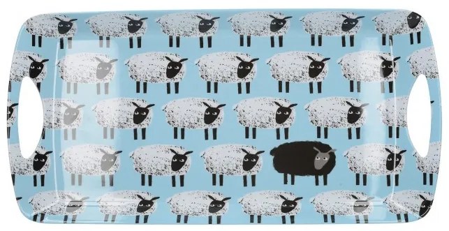 Creative Tops Woolly Mornings Melaminový tác s ovečkou 38,5 x 20 cm