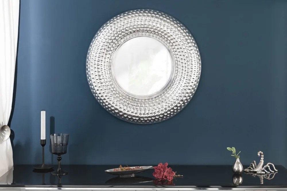 Nástěnné zrcadlo Alijah 60 cm stříbrné