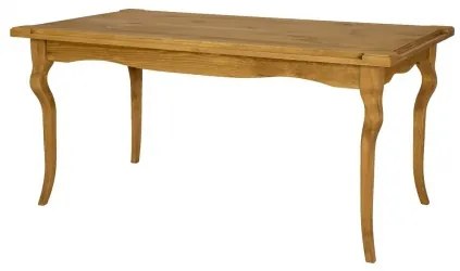 Dřevěný stůl 90x160 rustikální  LUD 01 - K09 přírodní borovice