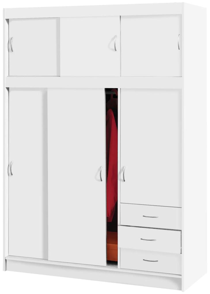 IDEA Skříň s posuvnými dveřmi 3000 bílá