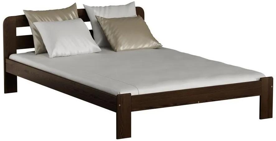 Dřevěná postel Sara 180x200 + rošt ZDARMA (Barva dřeva: Dub)