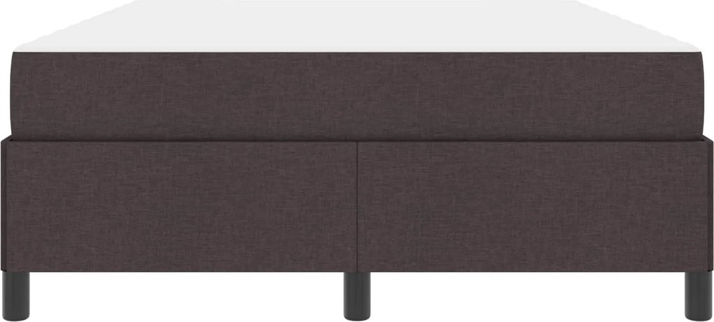 Postel s boxspringem Tmavě hnědá 140 x 190 cm textil 3398860