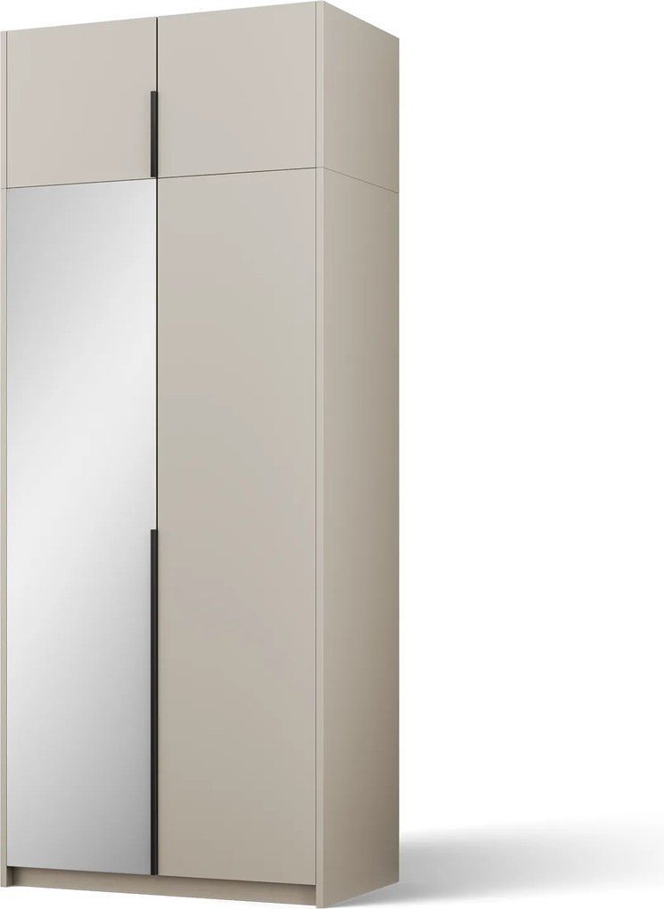 ADRK Furniture Alera II s nástavcem Skříň s otočnými dveřmi ADRK-W-ALER-100-KB