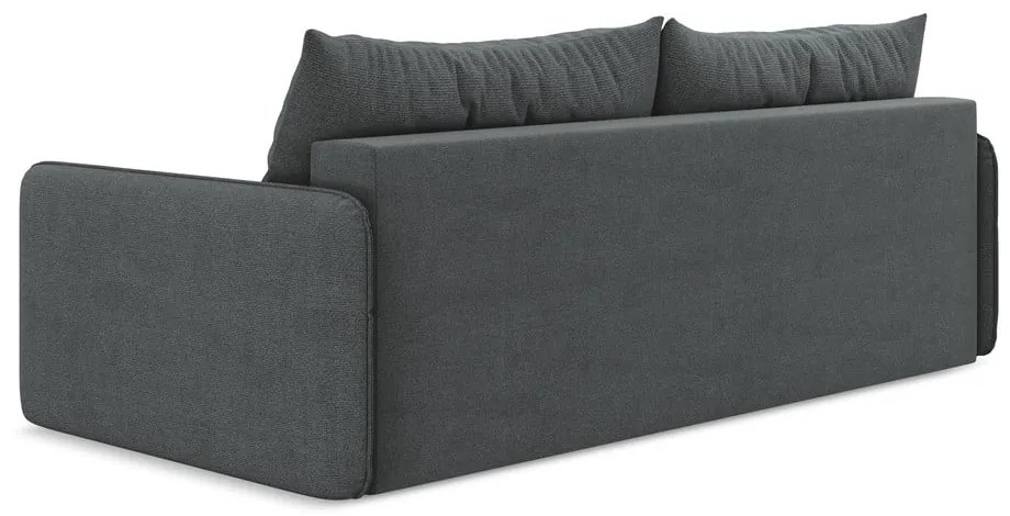 Šedá rozkládací/s úložným prostorem pohovka 216 cm Nanea – Makamii