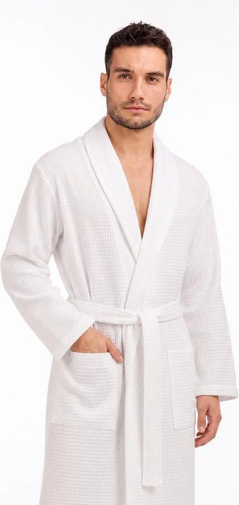 Unisex vaflový župan Vestis Saimaa bílá - L