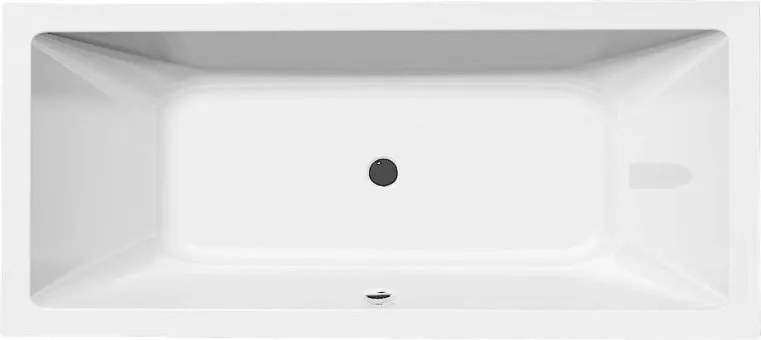 Aqualine Aqualine, NISA obdélníková vana 180x80x41cm, bílá, A1880