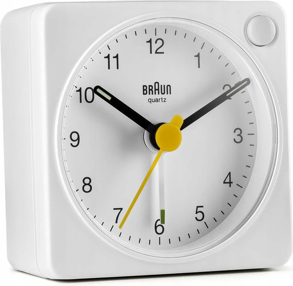 Klasický Budík Braun BC02XW Alarm Zdřímnutí Podsvěcení