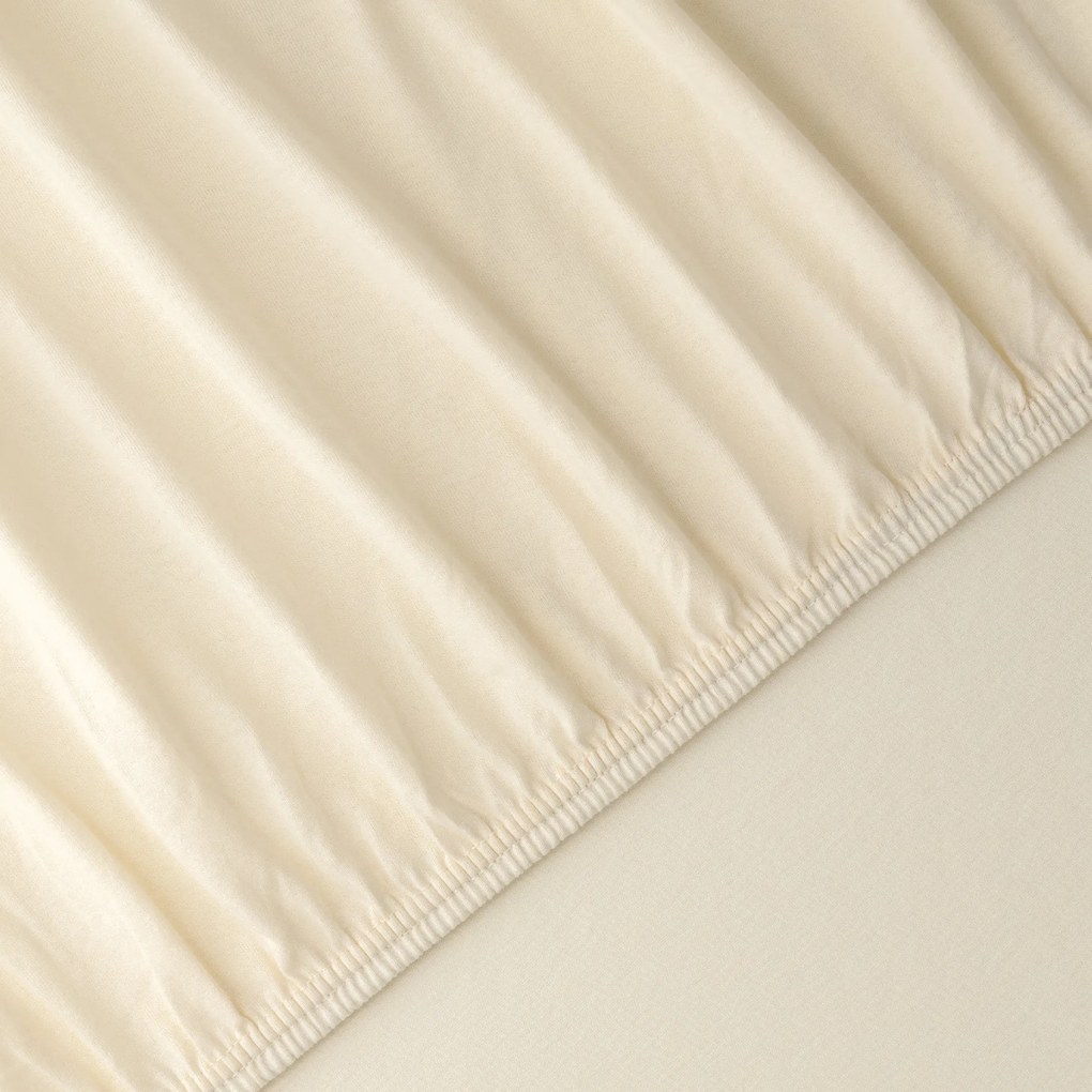 Florella Prostěradlo Avance Jersey 45 Ivory, 180-190x200 cm