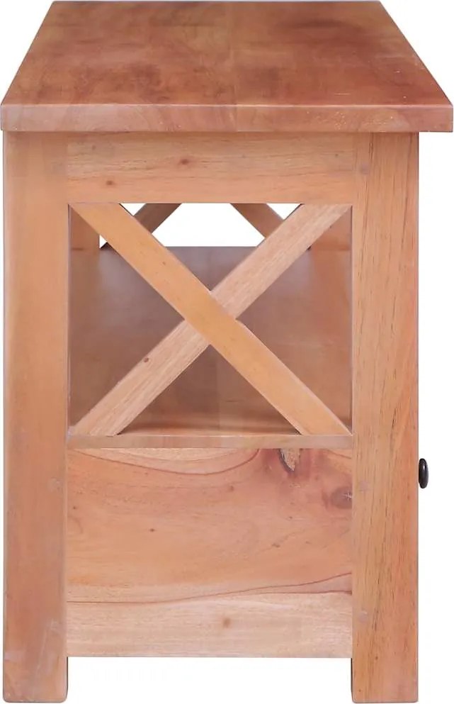 TV stolek 115 x 30 x 40 cm masivní mahagonové dřevo 337081