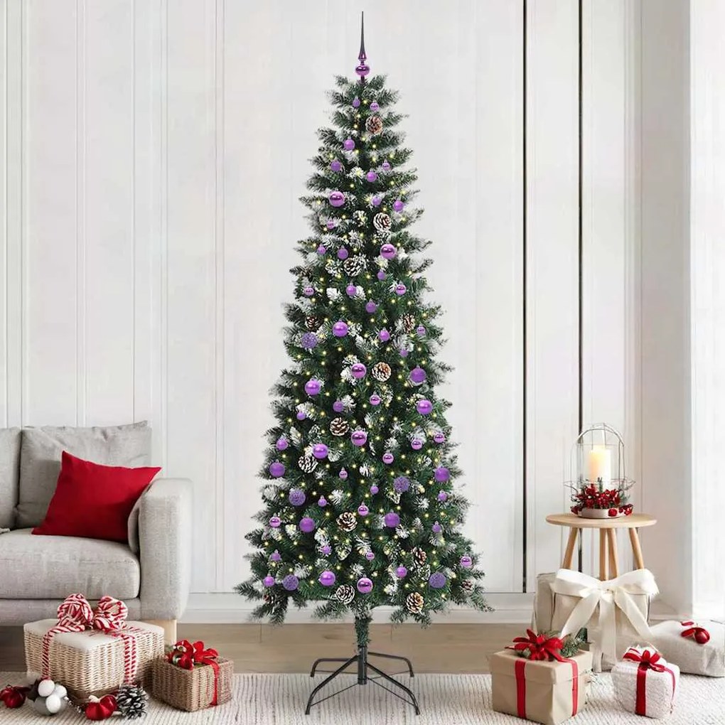 Umělý vánoční stromeček Zelená 240 cm PVC, plast a ocel 3395850