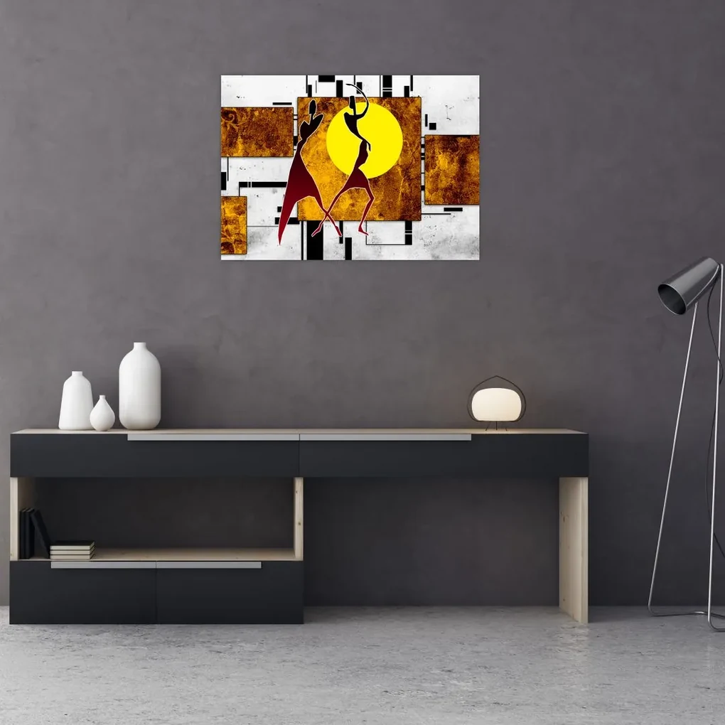Obraz starověké dobové malby (70x50 cm) | BIANO