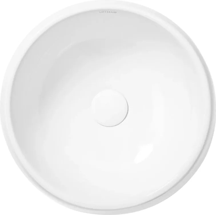 UPTrend Kruhové keramické umyvadlo na desku OSLO TR4921, bílá lesk
