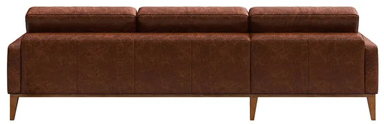 Rohová pohovka musso tufted 248 cm cognac levá MUZZA