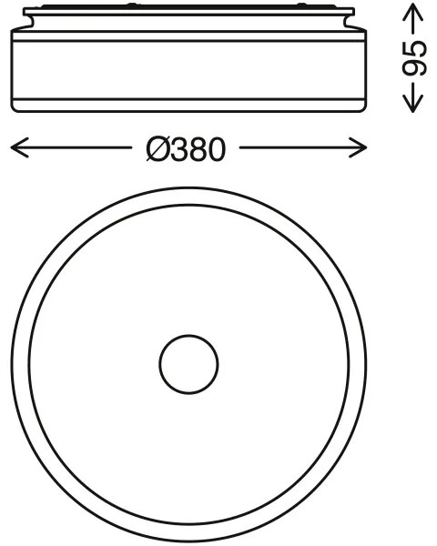 Briloner 3454-115 - LED Stropní svítidlo BLOCK LED/18W/230V