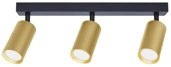 Brilagi - LED Stmívat. bodové svítidlo SELE GOLDEN 3xGU10/6,5W/230V černá/zlatá