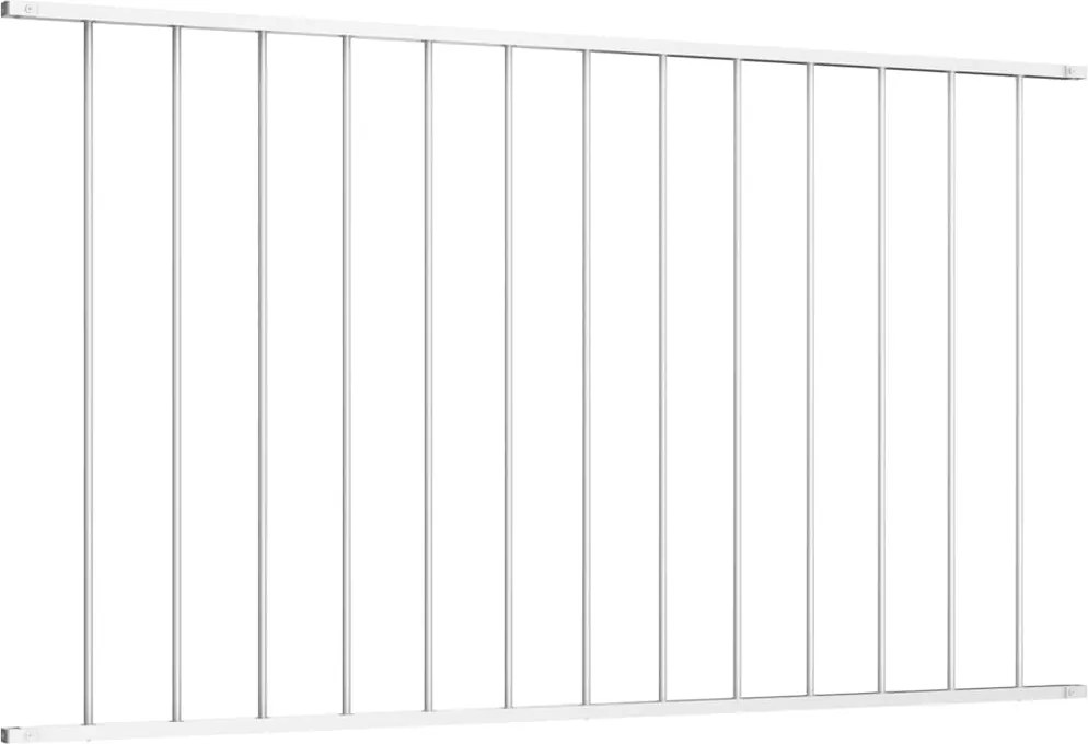 Plotový panel Woerden práškově lakovaná ocel 163x75 cm bílý 145224