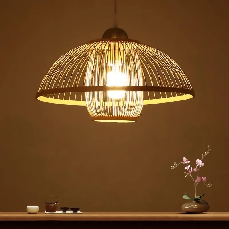 Toolight Natural, stropní svítidlo 1xE27 APP887-1CP, hnědá, OSW-05247