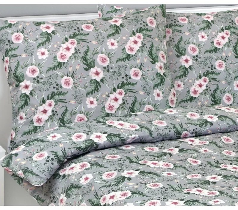 Bellatex Bavlněné povlečení Růže, 140 x 220 cm, 70 x 90 cm