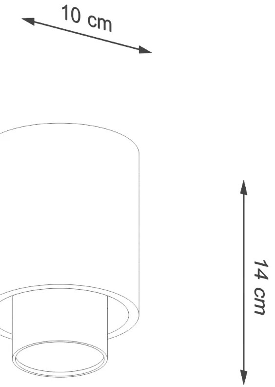 Sollux Lighting Stropní svítidlo NESI Černá