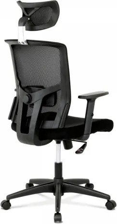 Kancelářská židle černá s podhlavníkem mesh KA-B1013 BK