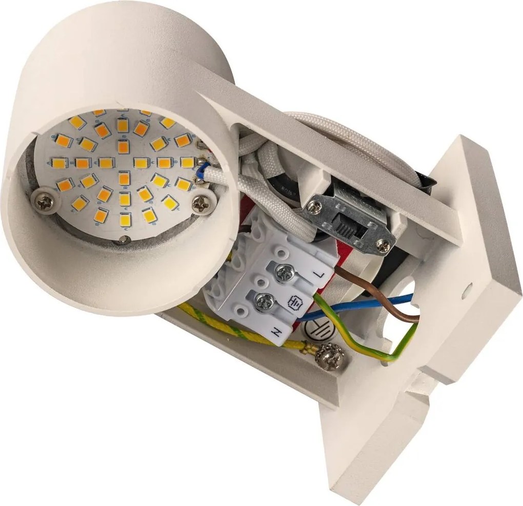 LA 1004650 RUSTY® UP/DOWN WL venkovní LED nástěnné přisazené svítidlo hranaté rezavé CCT switch 3000/4000 K - BIG WHITE (SLV)
