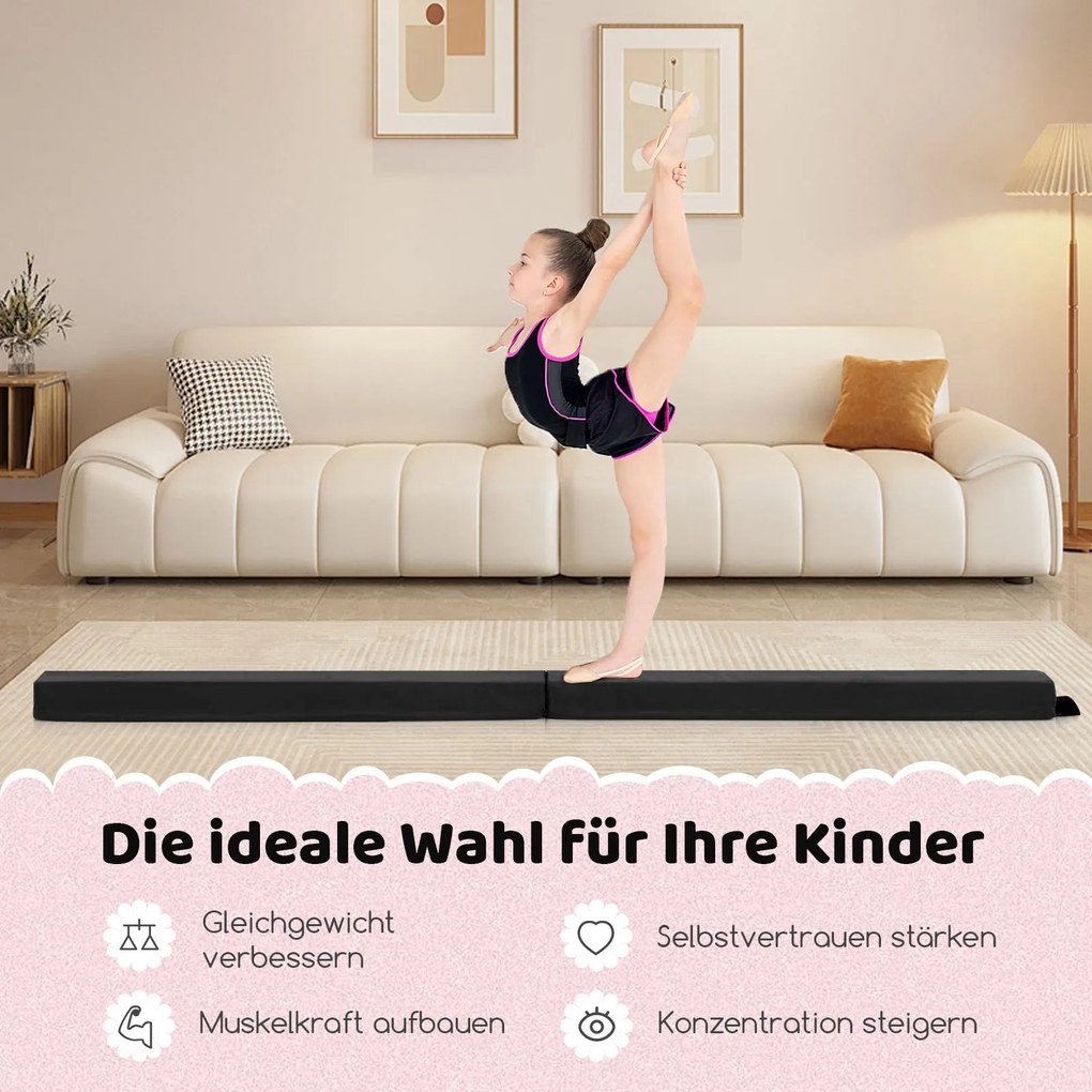 Costway Kladina gymnastická kladina 210 cm skládací gymnastická