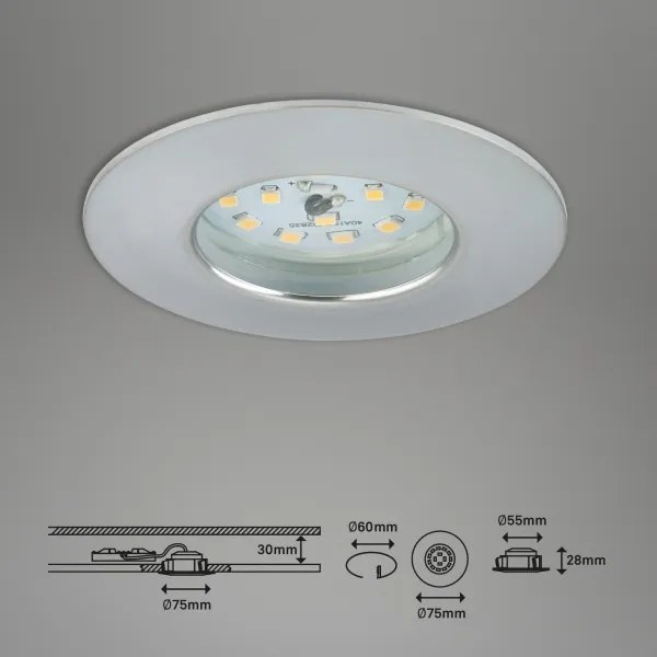 Briloner 7295-019- LED Stmívatelné koupelnové svítidlo ATTACH LED/6,5W/230V IP44
