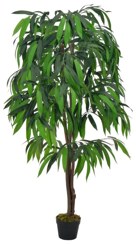 280203 vidaXL Umělá rostlina mangovník s květináčem zelená 140 cm | BIANO