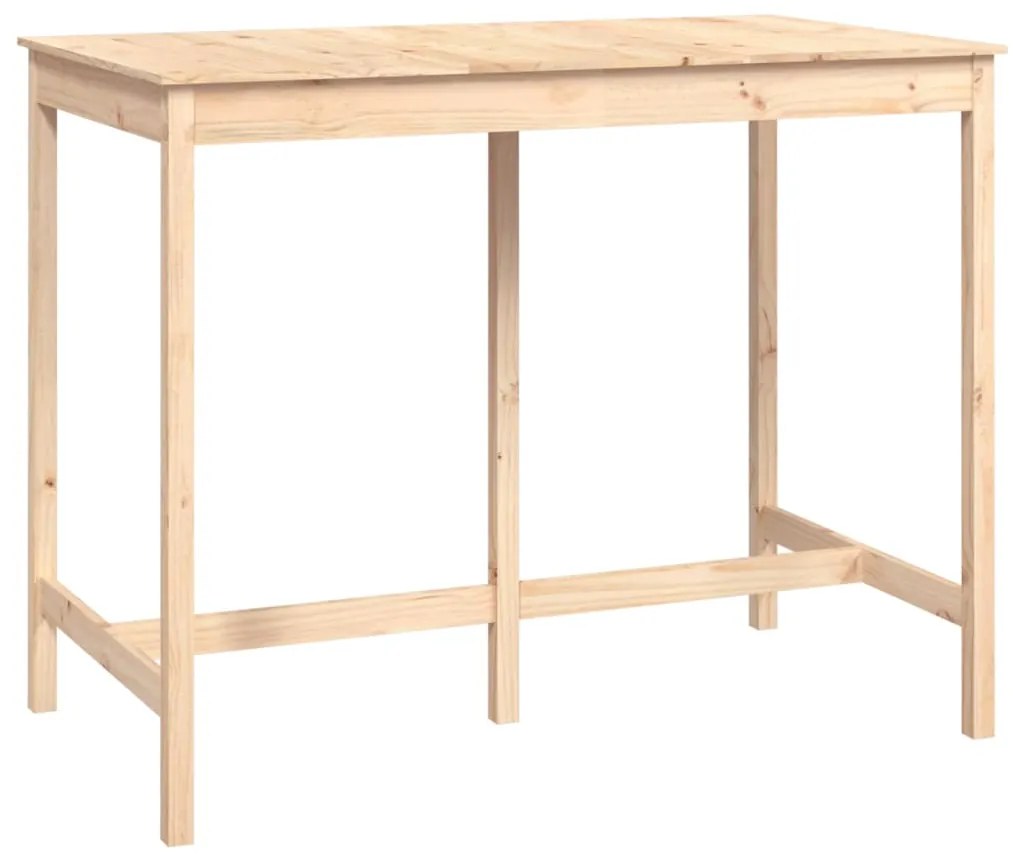 vidaXL Barový stolek 140 x 80 x 110 cm masivní borové dřevo