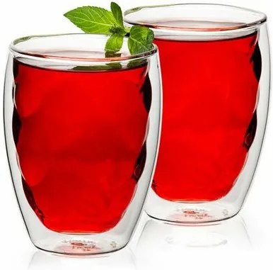 4home Termo sklenice Raspberry Hot&Cool, 250 ml, 2 ks