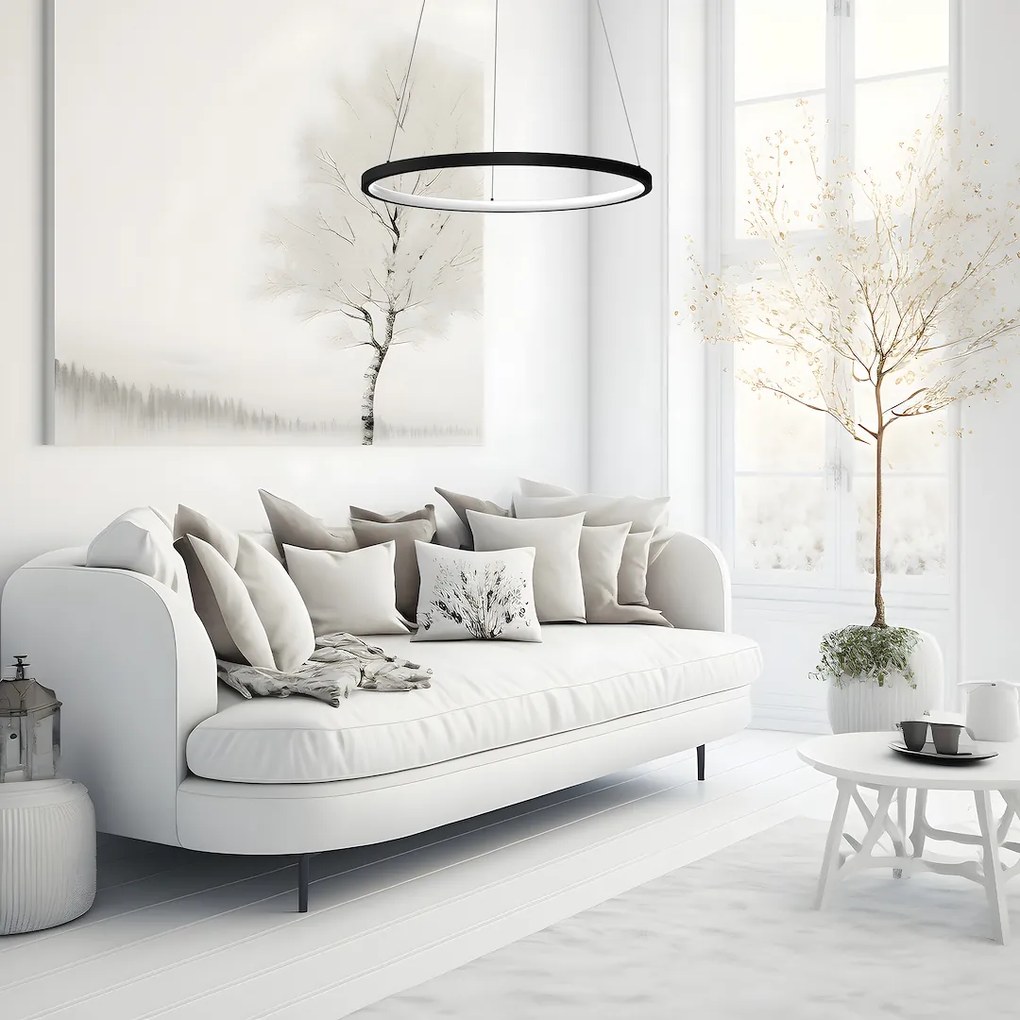 Závěsné LED svítidlo Hoop, 1x LED 27w, 4000k, b