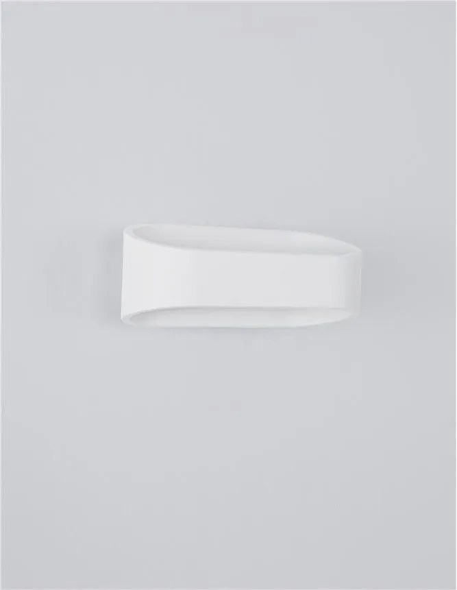 NV 9257871 Venkovní nástěnné svítidlo MILE bílý hliník a sklo LED 9W 3000K 100-240V 155st. IP54 světlo nahoru a dolů - NOVA LUCE