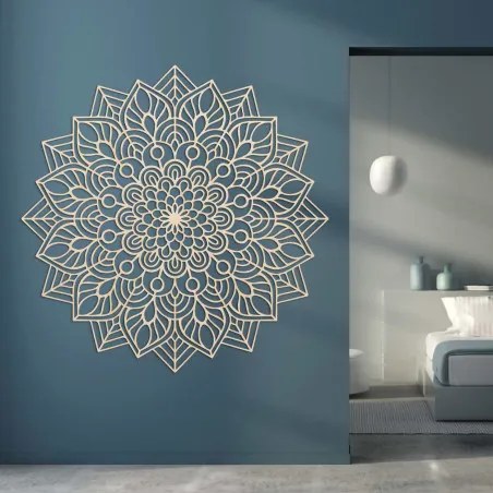 Dřevěná mandala na zeď harmonická energie I SENTOP PR0319-A