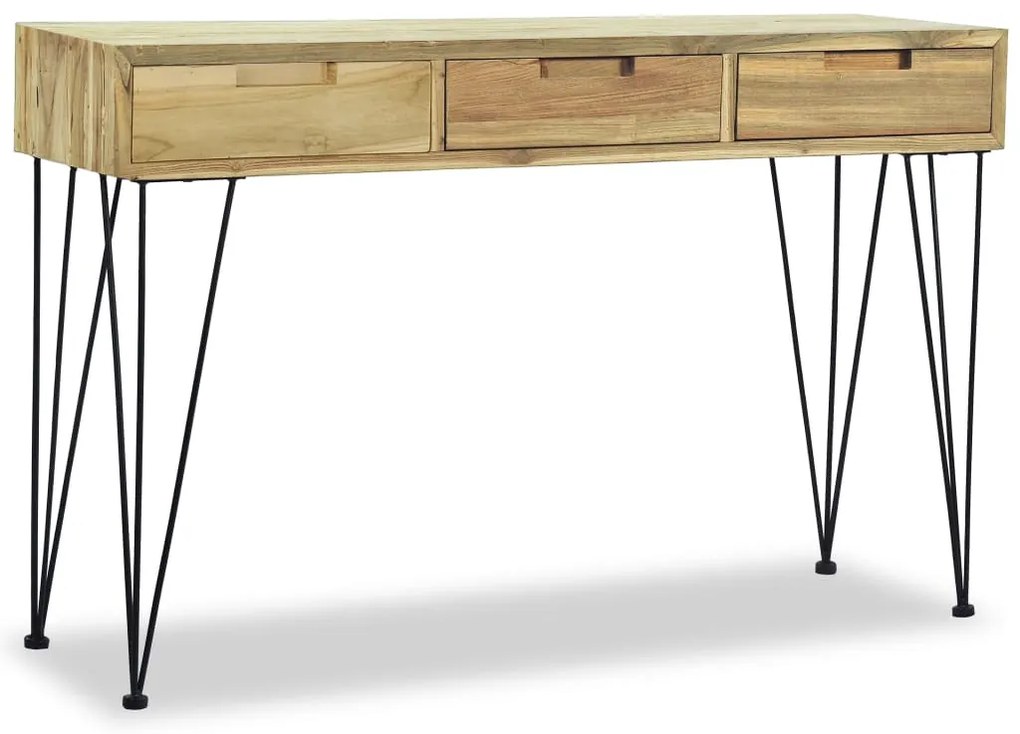 vidaXL Marketos Odkládací stolek, masivní teak, 120x35x76 cm