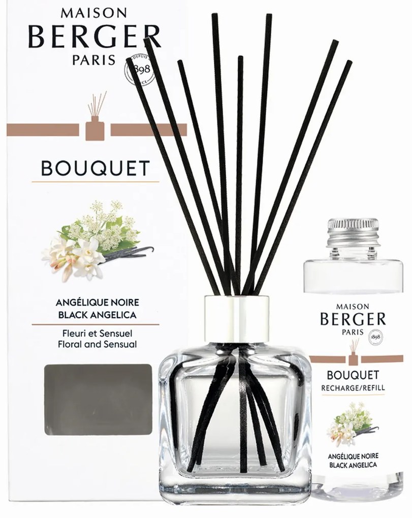 Maison Berger Paris Aroma difuzér Cube + náplň Černá Angelika 100 ml 7745