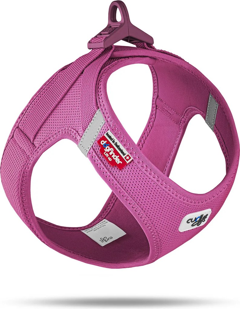 Postroj pro psy a kočky Curli CLAPS Air-Mesh Fuchsia Velikost: M