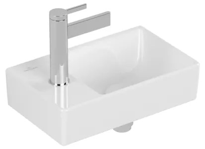 VILLEROY & BOCH Villeroy &amp; Boch AVENTO - Umyvátko 360x220x110 mm, bez přepadu bílá Alpin CeramicPlus 43003RR1