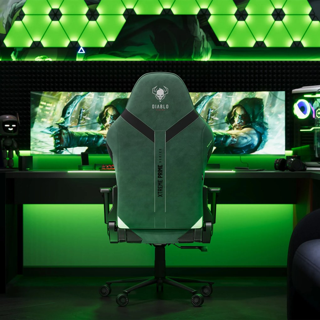 Herní židle zelené Normal Size: Diablo X-One Prime Forest Green