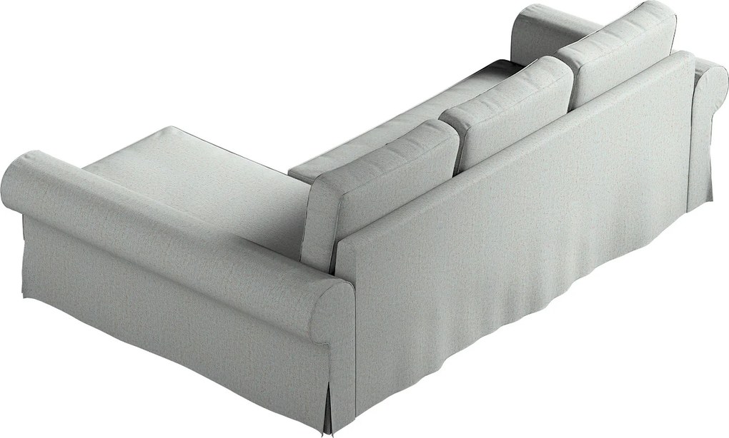 Potah na pohovku IKEA Backabro rozkládací se šezlongem barva modrá látka pletený vzor