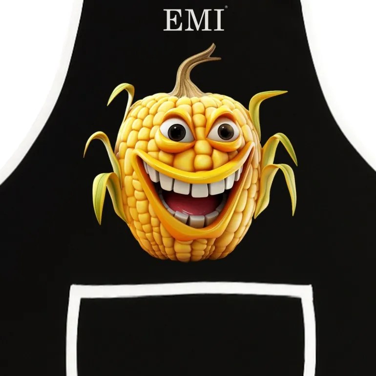 Kuchyňská zástěra Corny EMI, černá