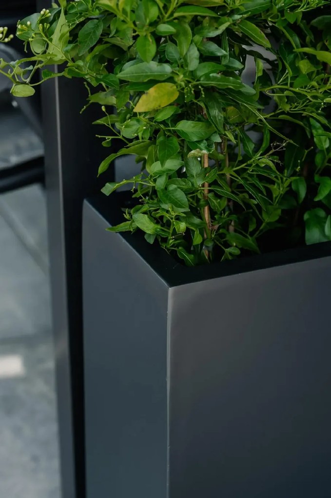 Květináč ELEMENTO SLIM, sklolaminát, šířka 90 cm, antracit