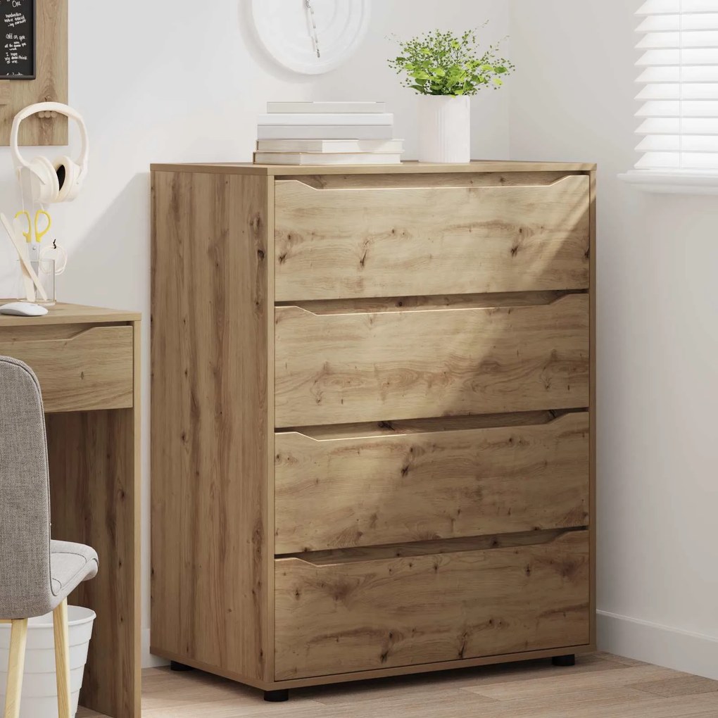 Úložné skříně 80 x 48 x 105 cm Kompozitní dřevo Artisanový dub 3406234