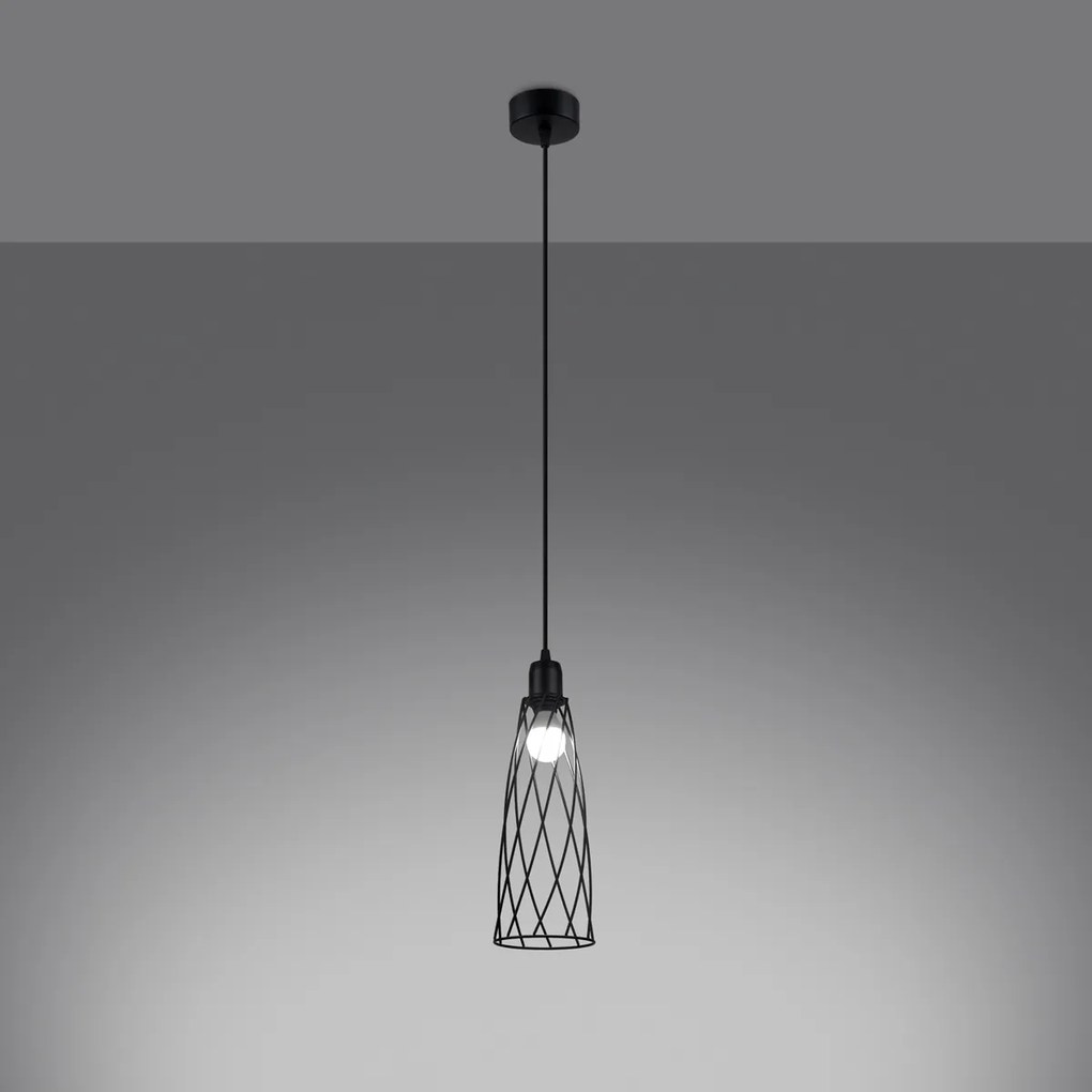 Sollux Lighting Závěsné svítidlo SUBA 1 černé