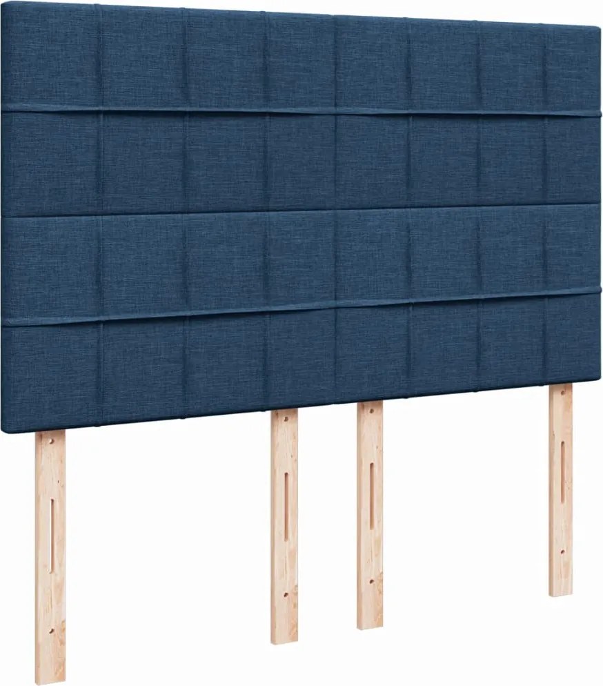 Box spring postel s matrací modrá 160x200 cm textil 3292845