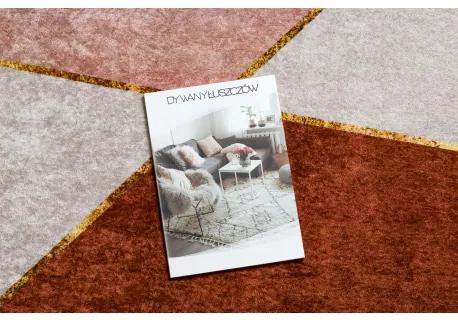 Dywany Luszczow Dětský kusový koberec MIRO 52097.802 pratelný  Geometrická protiskluz, růžový Rozměr koberce: 120 x 170 cm