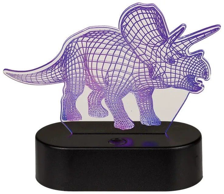 Dětská lampička 3D TRICERATOPS