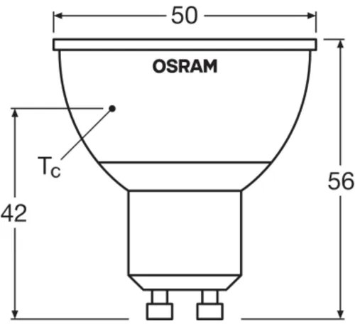 LED žárovka s dálkovým ovládáním GU10 PAR16 OSRAM 2,9W (25W) RGB+teplá bílá (2700K) reflektor 120°