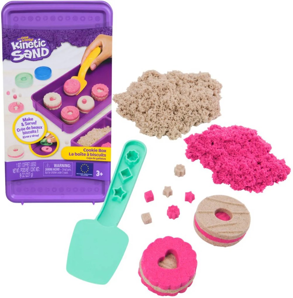 SPIN MASTER Kinetic Sand 227g kreativní set výroba koláčků 6071549